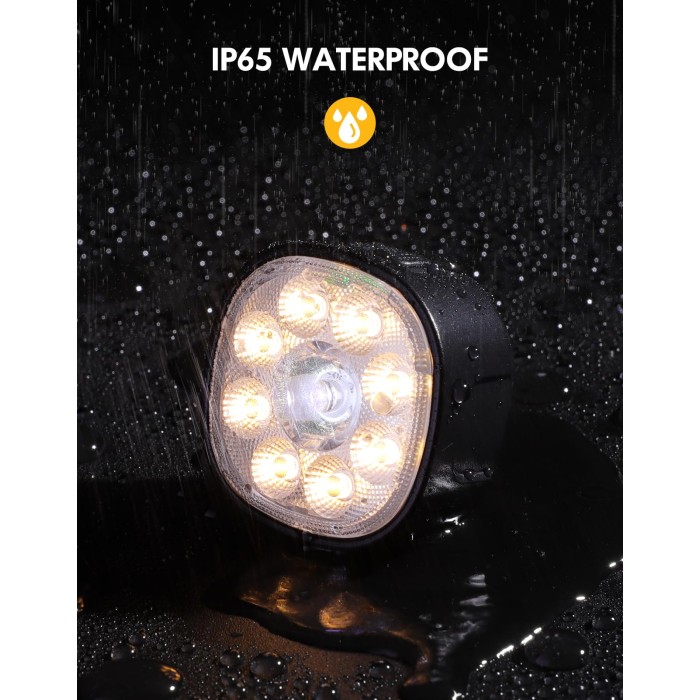 Cuvccn Bike Lights [8+7 Modes], USB Rechargeable Bike Lights Front and Back, Ultra Bright with ...